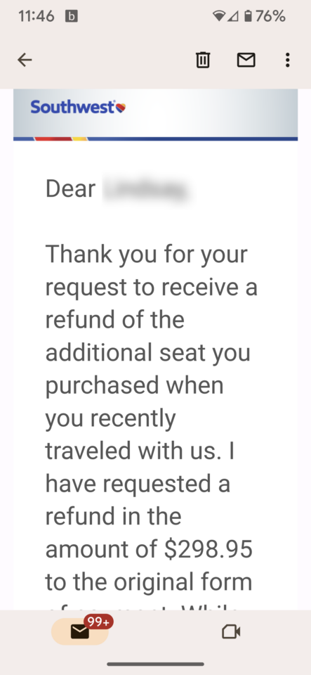Using Southwest's Customer of Size Policy | WanderBIG.com