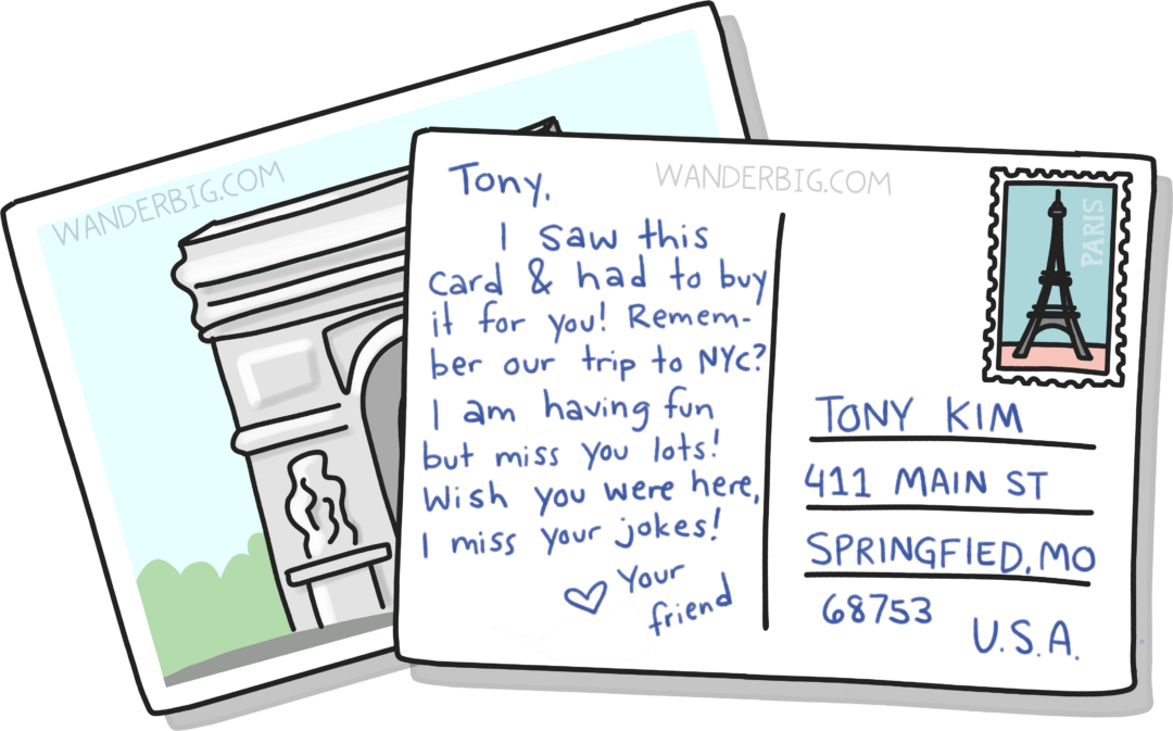 How to Write a Postcard: Guide to Writing & Sending Cards | WanderBIG.com