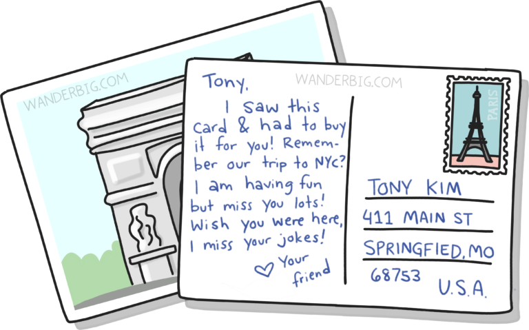 How to Write a Postcard: Guide to Writing & Sending Cards | WanderBIG.com